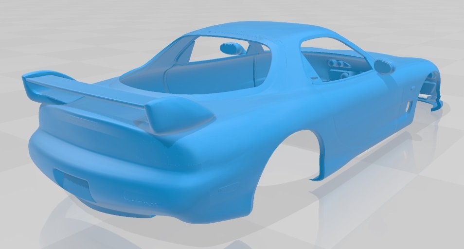 Mazda RX 7 Printable Body Car 3D Model in Automotive 3DExport