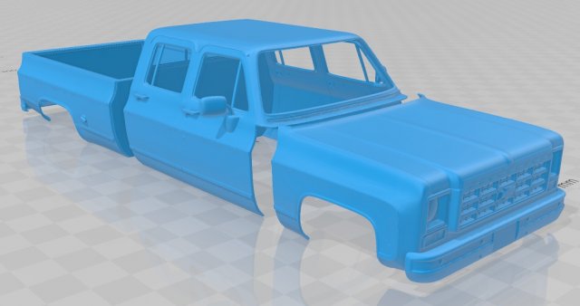 k30 crew cab 1979 printable body car 3D Print Model in Automotive 3DExport