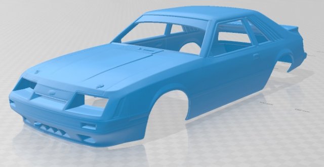 mustang gt group a 1983 printable car 3D Print Model in Automotive 3DExport