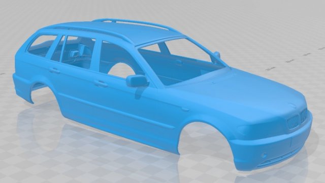 e46 touring 2001 printable body car 3D Print Model in Automotive 3DExport