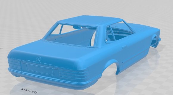 mercedes benz sl 1972 printable body car Modelados 3D para Imprimir in ...