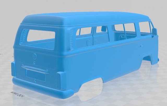 volkswagen kombi 2012 printable body van 3D Print Model in Automotive ...