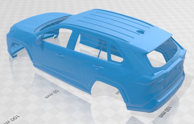 toyota rav4 le 2019 printable body car 3D Print Model in Automotive ...