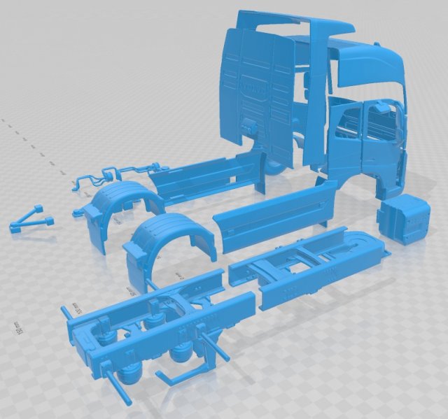volvo electric tractor truck 2019 printable 3D Print Model in ...
