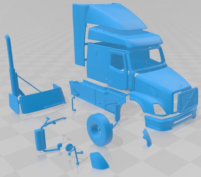 volvo vah 630 2012 printable cabin truck 3D Print Model in Automotive ...