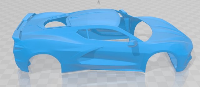 corvette c8 stingray 2020 printable body car 3D Print Model in ...