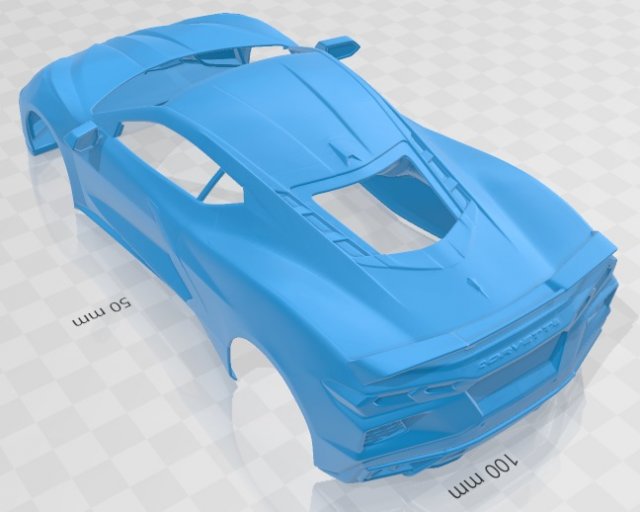 corvette c8 stingray 2020 printable body car 3D Print Model in ...