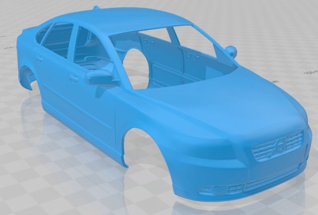 volvo s40 2011 printable body car 3D Print Model in Automotive 3DExport