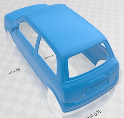 daihatsu mira 1998 printable body car 3D Print Model in Automotive 3DExport