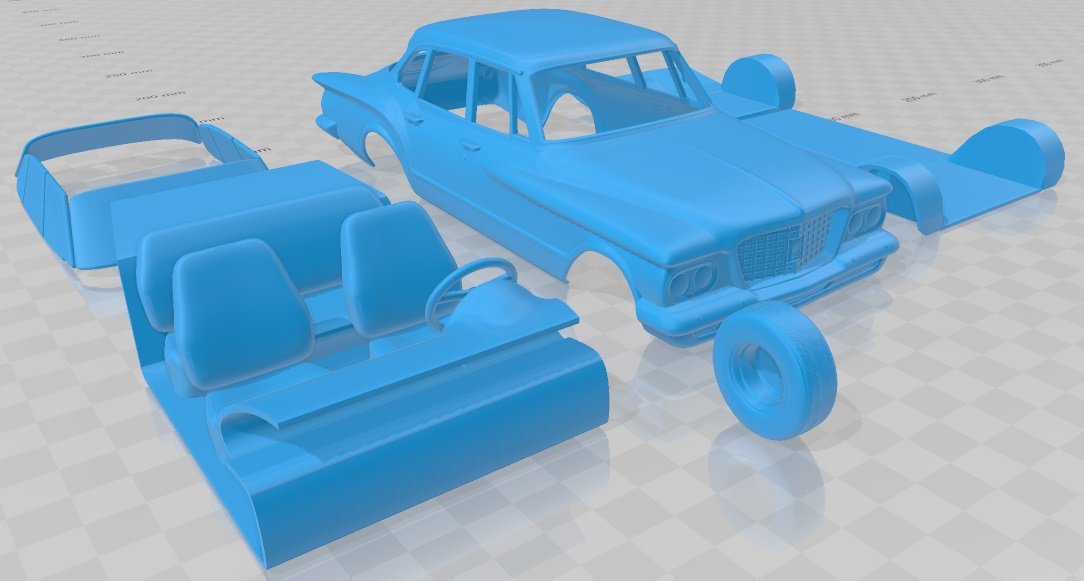 plymouth valiant sedan 1960 printable car 3D Print Models in Automotive ...