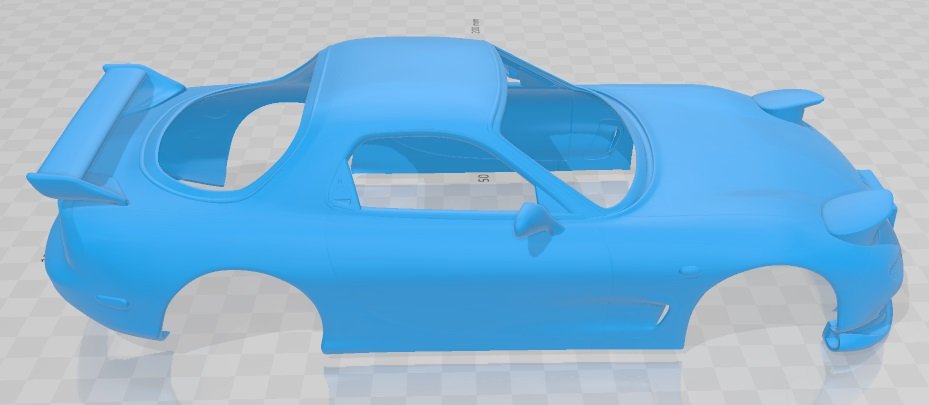 mazda rx7 1999 printable body car 3D Print Model in Automotive 3DExport