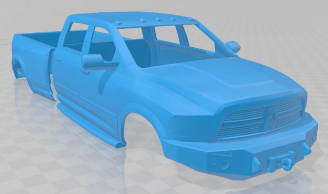 dodge ram 2010 printable body car 3D Print Model in Automotive 3DExport