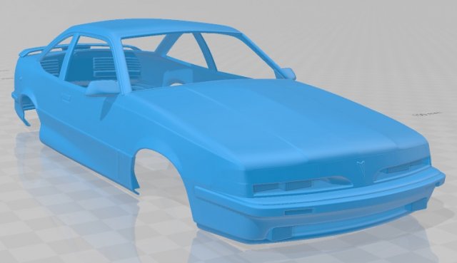 pontiac sunbird gt coupe 1986 printable body car 3D Print Model in ...
