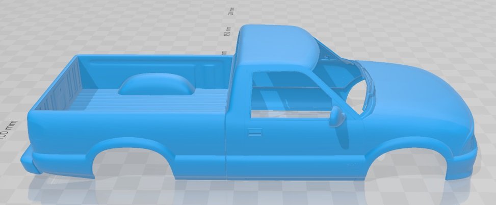 chevrolet s10 single cab 1994 printable body car 3D Print Models in ...