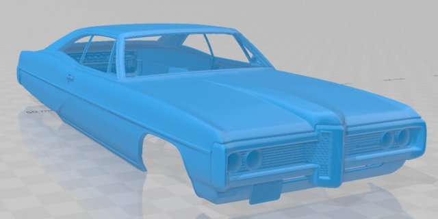 pontiac bonneville 1968 printable body car 3D Print Model in Automotive ...