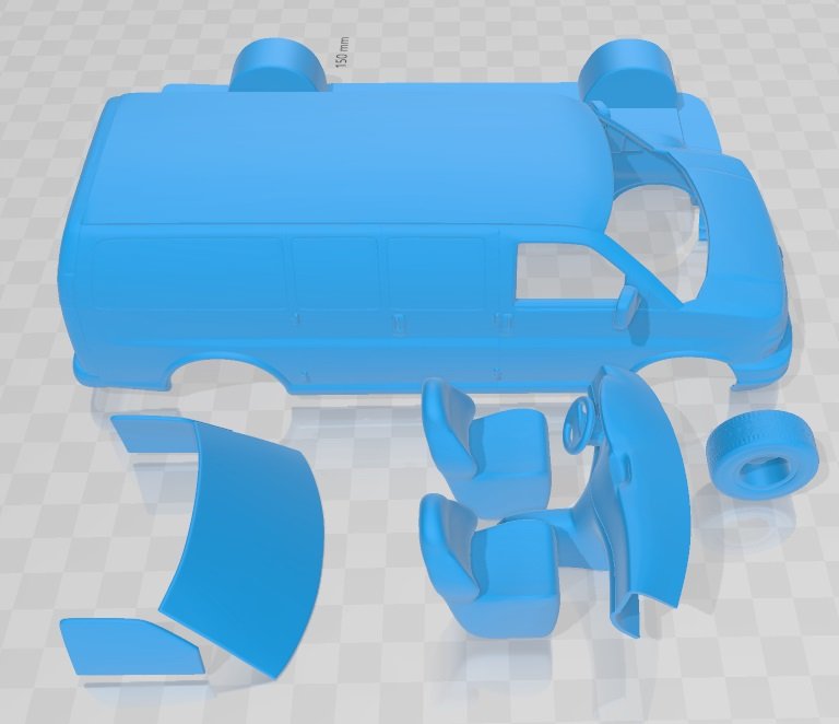 chevrolet express 2011 printable van 3D Print Models in Automotive 3DExport