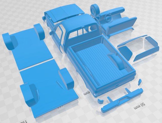 gmc sierra 1985 printable car 3D Print Model in Automotive 3DExport