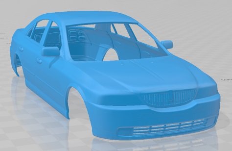 Lincoln LS 1999 Printable Body Car 3D Print Model in Automotive 3DExport