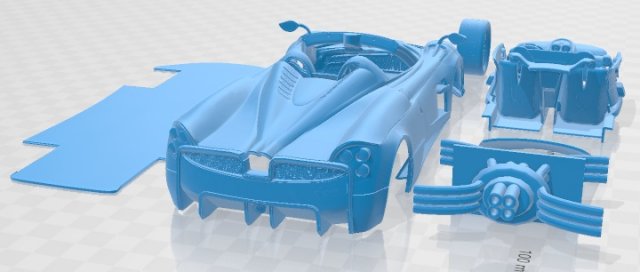 Pagani Huayra Printable Car 3D Print Model in Automotive 3DExport