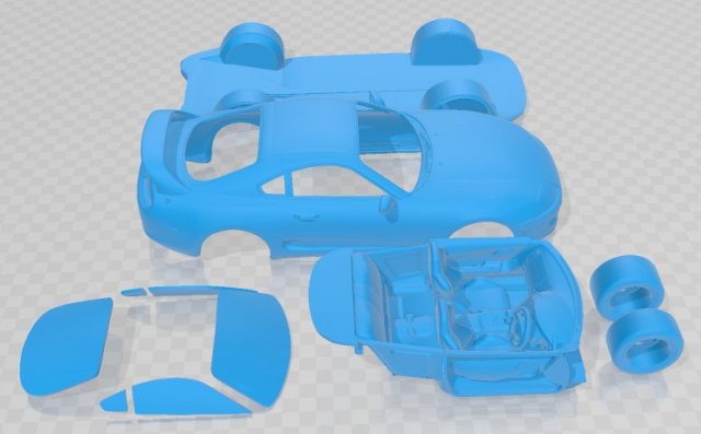 Toyota Supra 1998 Printable Car 3D Print Model in Automotive 3DExport