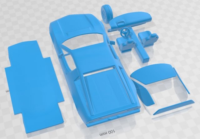 Maserati Merak 1972 Printable Car 3D Print Model in Automotive 3DExport