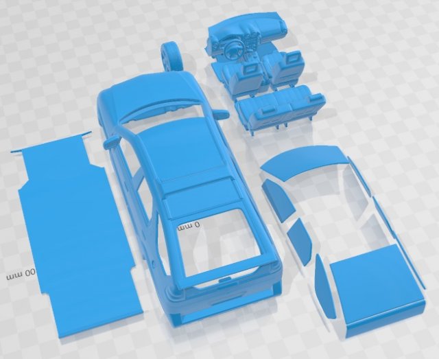 Pontiac Aztek 2005 Printable Car 3D Print Model in Automotive 3DExport