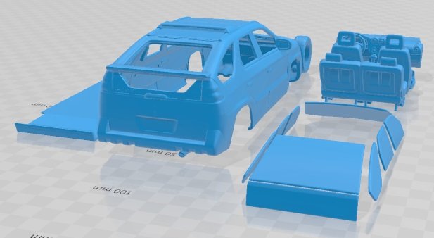 Pontiac Aztek 2005 Printable Car 3D Print Model in Automotive 3DExport