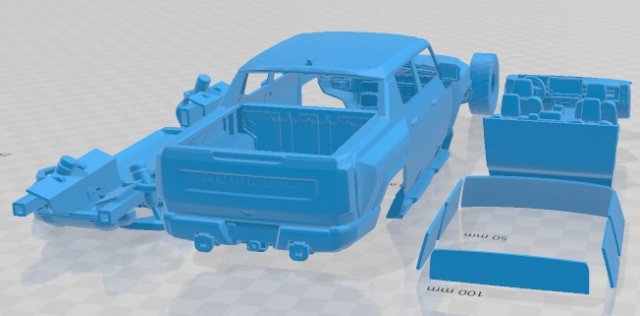Hummer EV 2022 Printable Car 3D Print Model in Automotive 3DExport