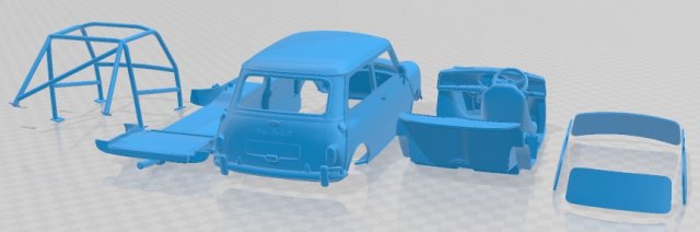 Austin S FIA Printable Car 3D Print Model in Automotive 3DExport