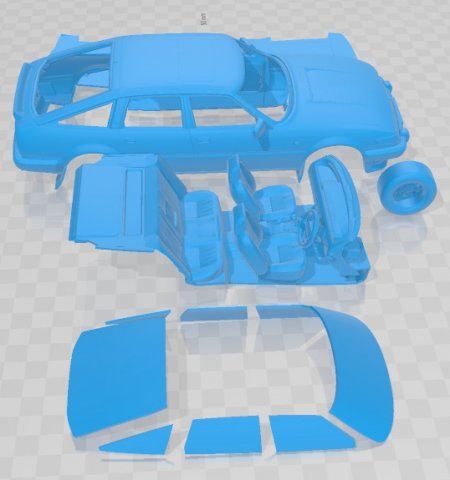 Rover SD1 Vitesse V8 3500 1984 Printable Car 3D Print Model in ...