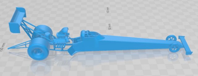 Top Fuel Dragster Printable Body Car 3D Print Model in Automotive 3DExport