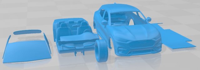 Mustang MACH E GT 2021 Printable Car 3D Print Model in Automotive 3DExport