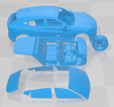 Mustang MACH E GT 2021 Printable Car 3D Print Model in Automotive 3DExport