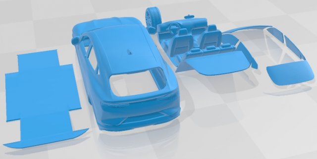 Mustang MACH E GT 2021 Printable Car 3D Print Model in Automotive 3DExport