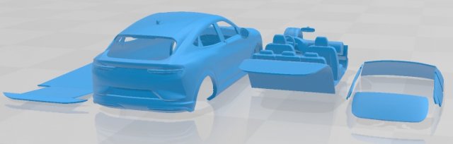 Mustang MACH E GT 2021 Printable Car 3D Print Model in Automotive 3DExport