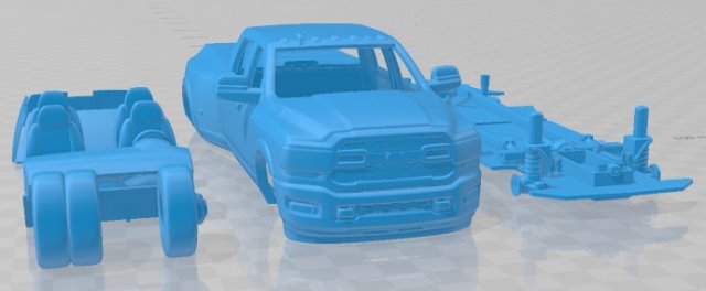 Dodge Ram 3500 HD 2019 Printable Car Modelo de Impressão 3D in ...