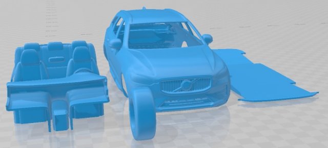 Volvo XC60 2022 Printable Car 3D Print Model in Automotive 3DExport