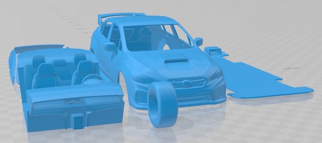 Subaru WRX STI s209 2019 Printable Car 3D Print Model in Automotive ...