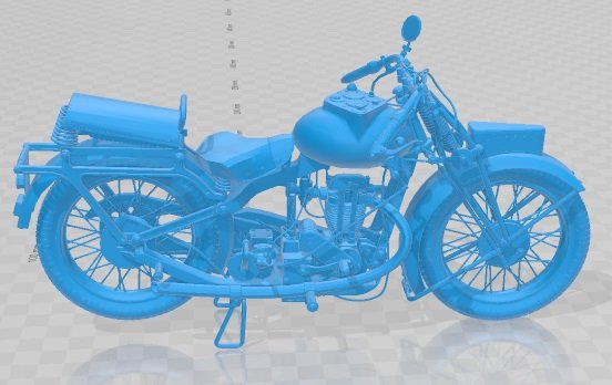 MGC 350 1930 Printable Motorcycle 3D Print Model in Automotive 3DExport