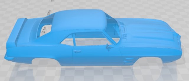 Pontiac Firebird Trans Am 1969 Printable Body Car 3D Print Model in ...