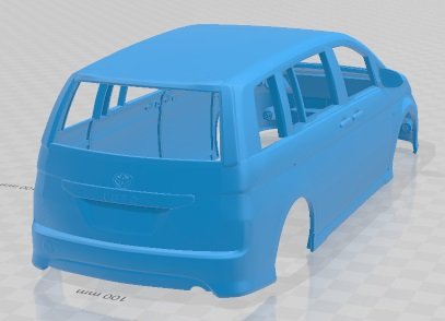 Toyota Isis 2012 Printable Body Car 3D Print Model in Automotive 3DExport