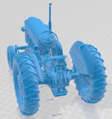 Massey Ferguson Printable Tractor 3D Print Model in Automotive 3DExport