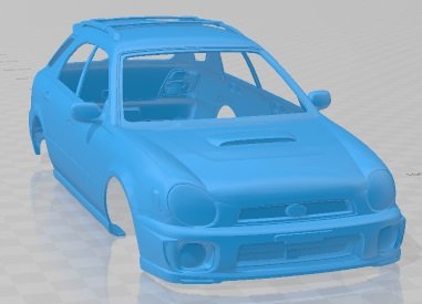 Subaru Impreza WRX 2002 Wagon Printable Body Car 3D Print Model in ...