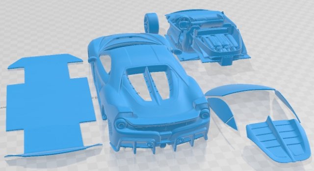 Ferrari 7x Design Gto Vision Printable Car 3D Print Model in Automotive ...