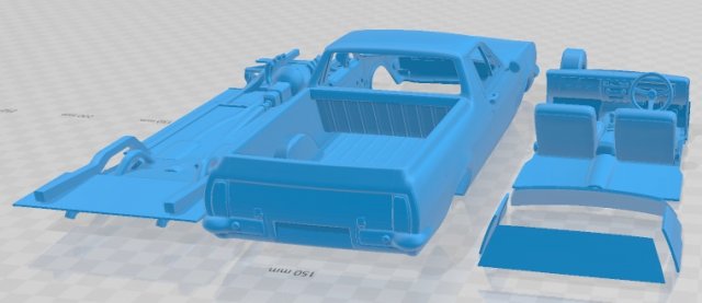 Holden HG Kingswood Ute V8 1970 Printable Car 3D Print Model in ...