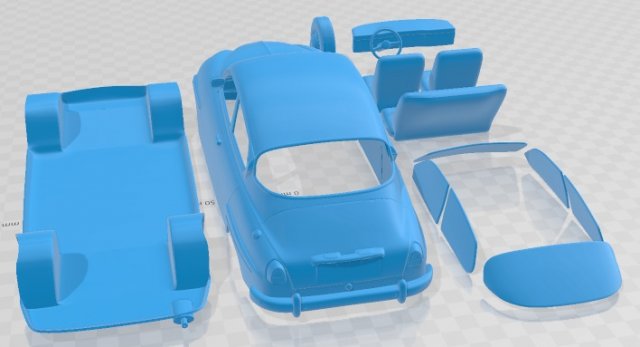 Saab 96 1960 Printable Car 3D Print Model in Automotive 3DExport