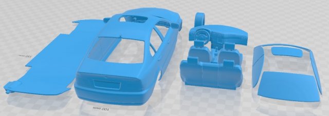 Series 3 E46 2004 Printable Car 3D Print Model in Automotive 3DExport