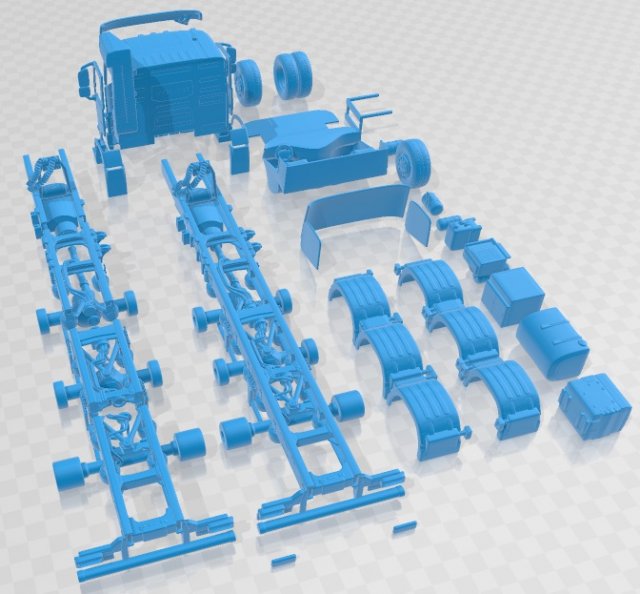 Volvo FMX Day Cab Chassis Truck 4 axle 2020 Printable 3D Print Model in ...