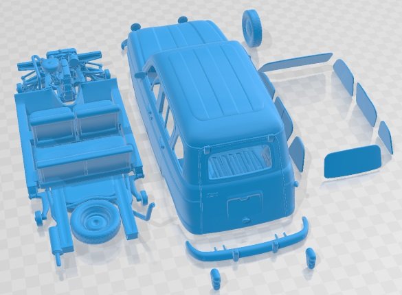Renault 4L 1967 Printable Car 3D Print Model in Automotive 3DExport