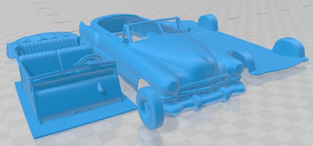 Cadillac 62 Convertible 1949 Printable Car Modèles 3D en vedette in ...